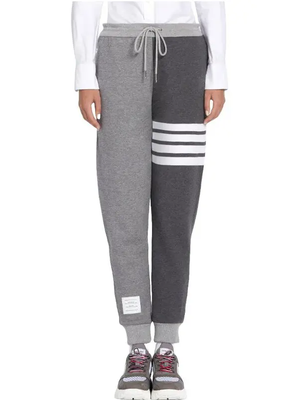 Thom Browne Fun-mix Classic Loopback 4-bar Track Pants - Gray