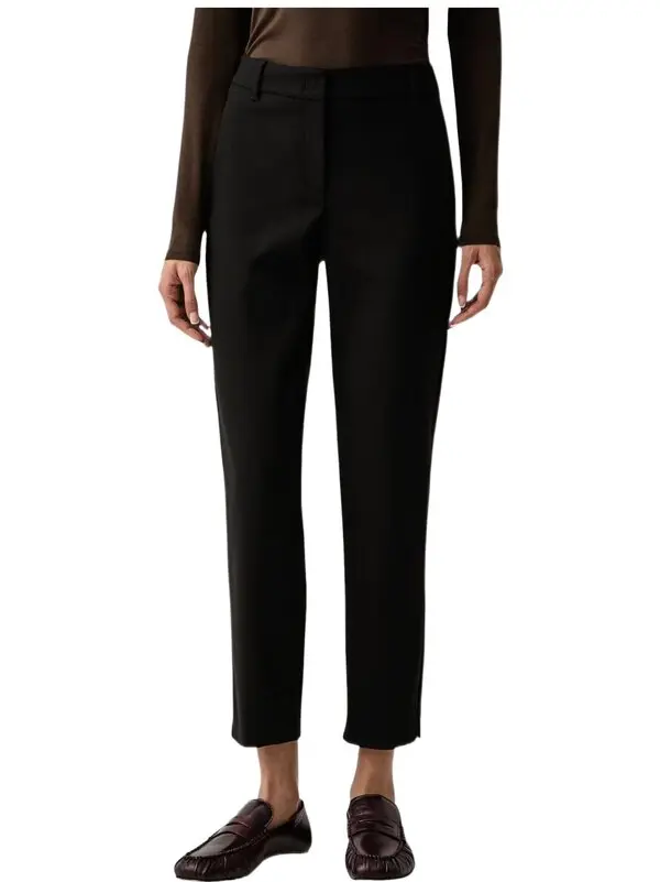 Marella Tailored Straight-leg Pants - Black