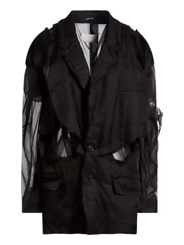 MAISON MARGIELA Single-breasted Blazer - Black
