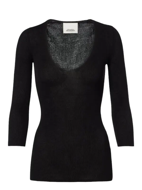 Isabel Marant Étoile V-neck Top - Black