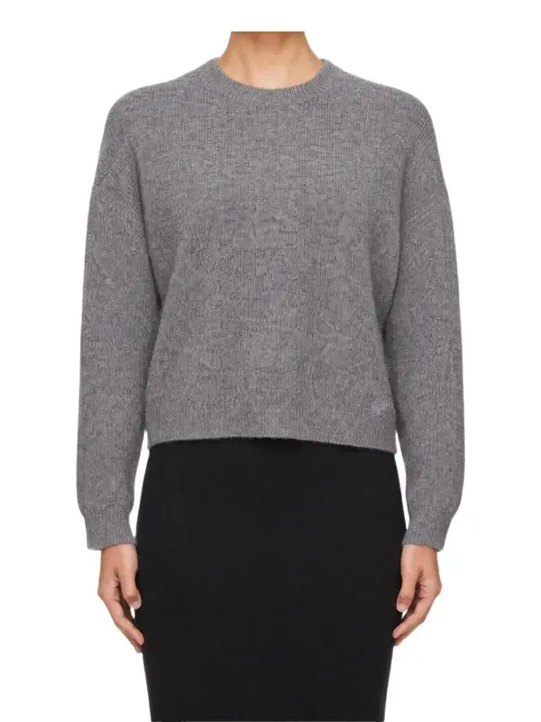 Loulou De Saison Crew-neck Long-sleeve Sweater - Gray