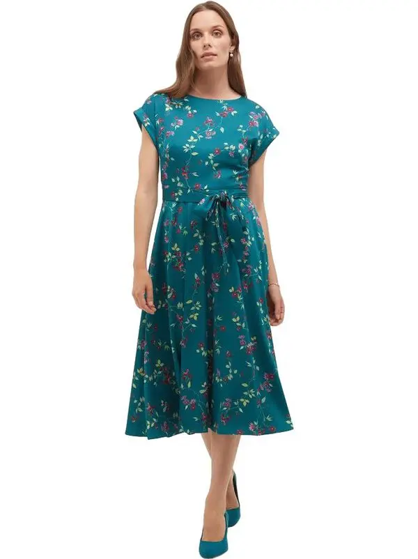 HOBBS LONDON Alba Dress - Lagoonmulti