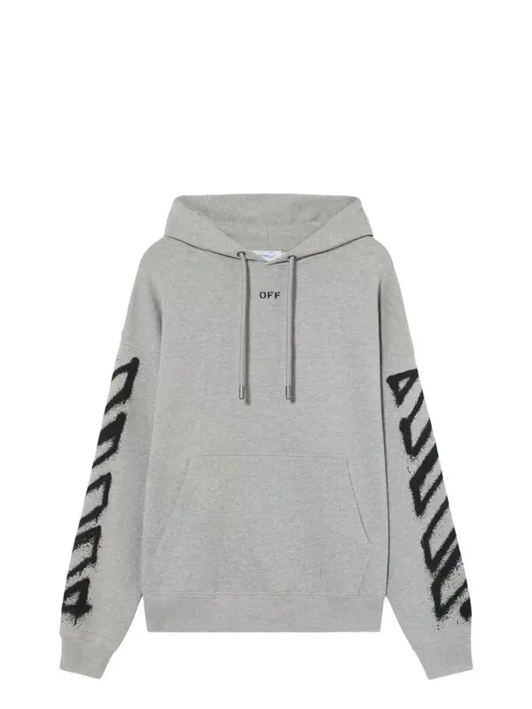 Off-White Spray Can Arrow Skate Hoodie - Grey