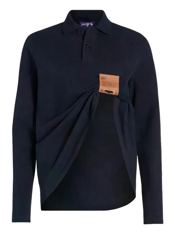 JEAN PAUL GAULTIER Le Étiquette Polo Shirt - Blue