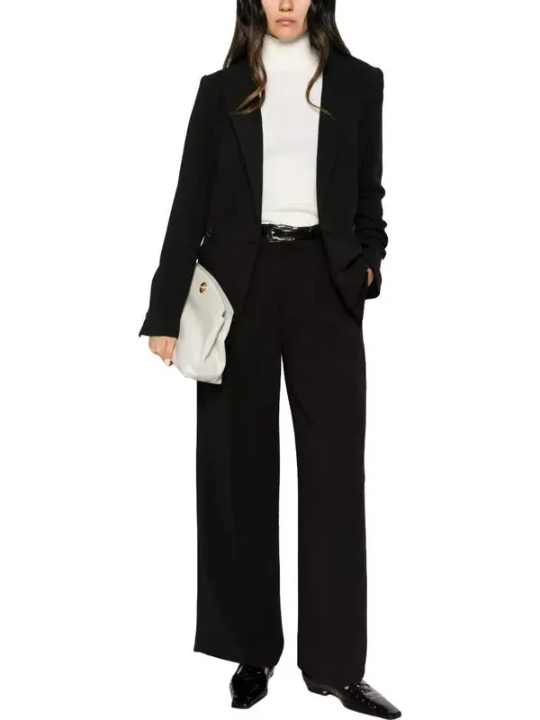 Calvin Klein Pleated Tailored Trousers - Black