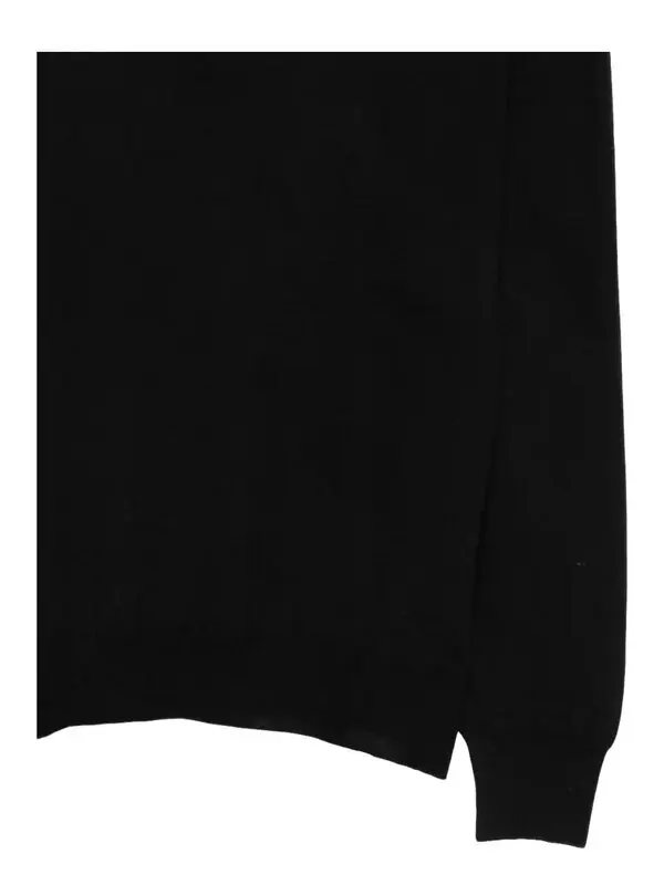 BARBA NAPOLI Long-sleeve Polo Shirt - Black
