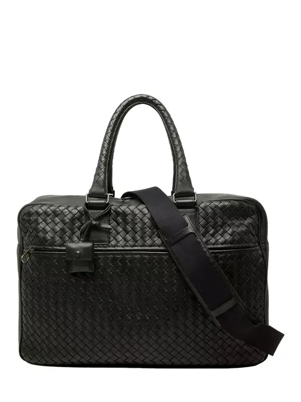 Bottega Veneta 2007-2011 Nappa Intrecciato Business Bag - Black