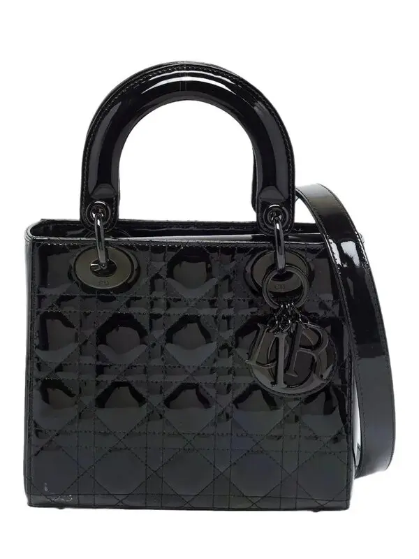 Dior 2021 Small Lady Cannage Tote Bag - Black