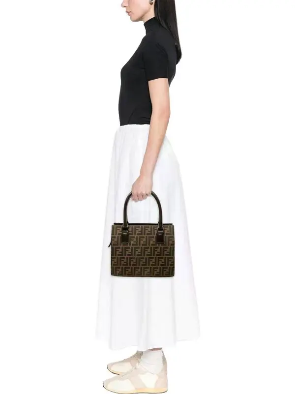 Fendi 20th Century Zucca Canvas Handbag - Brown