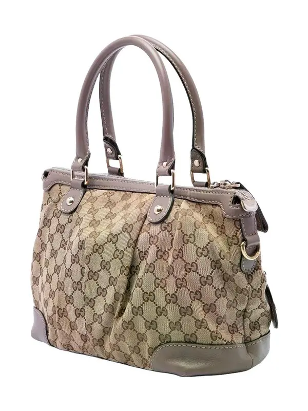 Gucci 2016-2026 Gg Canvas Sukey Satchel - Neutrals