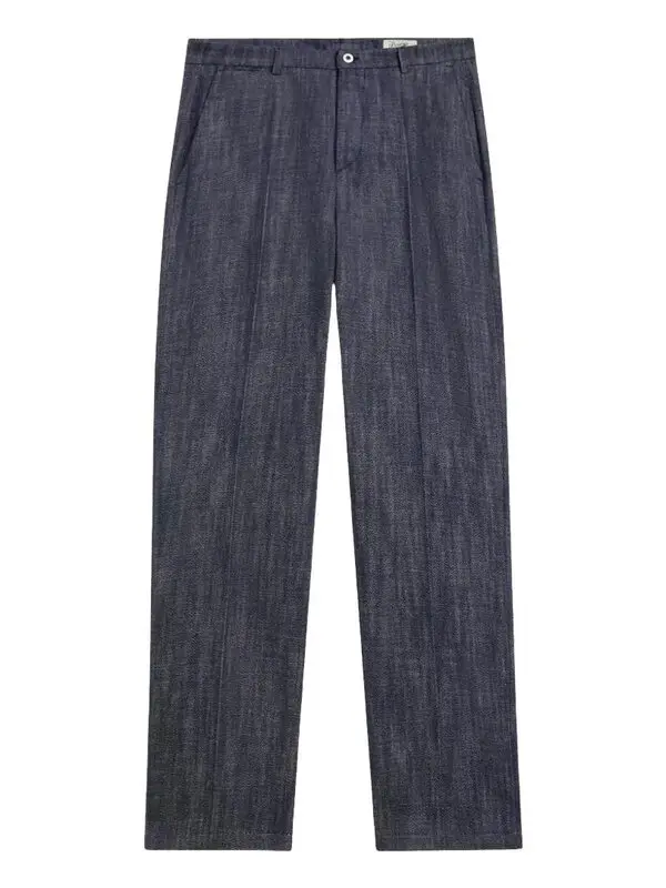 PENCE 1979 Noel Denim-effect Chino Trousers - Blue