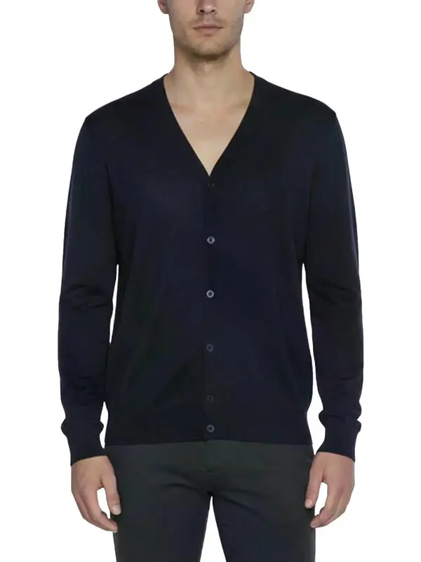 Prada V-neck Button-down Cardigan - Blue