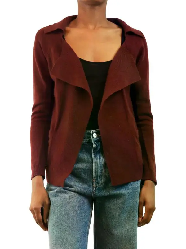 Max Mara Open-front Wool Cardigan - Red