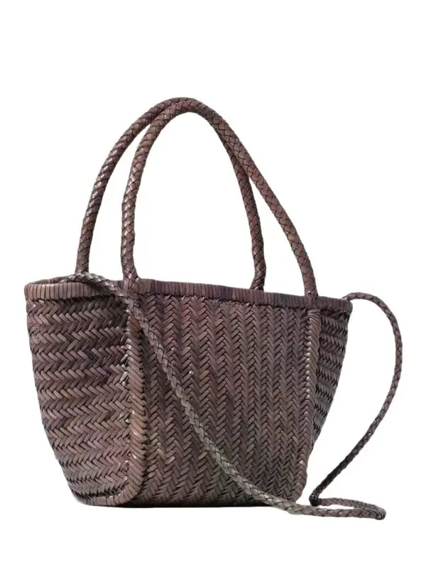 VIPERA Mini Woven Tote Bag - Grey