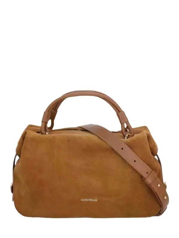 COCCINELLE Small Lizzie Suede Tote Bag - Brown
