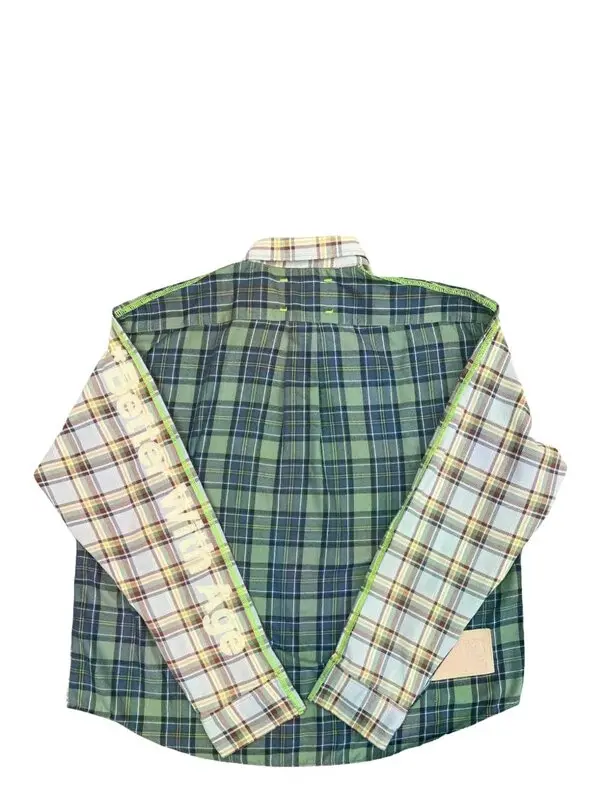 BETTER WITH AGE Silvia Patchwork Flannel Shirt - Neutrals