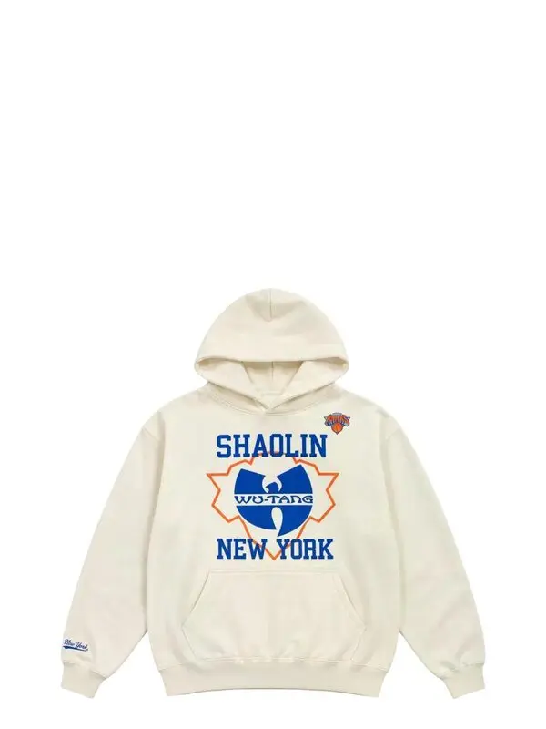 Mitchell & Ness X Wu-tang X Nba New York Knicks Long-sleeve Hoodie - Neutrals