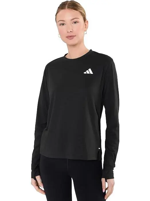 Adidas Adi365 Iconic Running Long-sleeve Workout - Black
