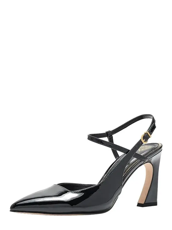 Vince Camuto Bevarin Strappy Block Heel Pumps Sandals - Black