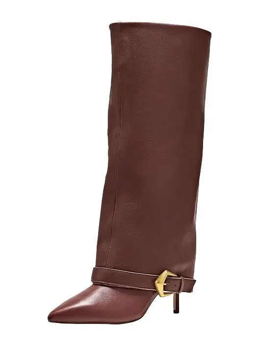 Vince Camuto Margee Cuff Knee High Boots Boots - Java