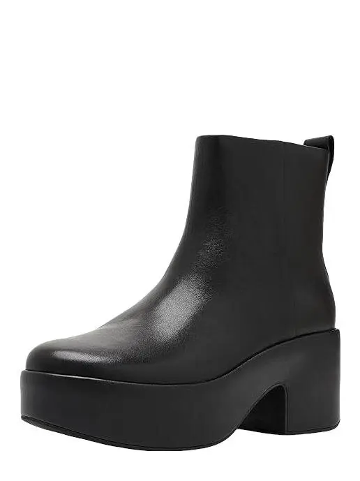 Fitflop Platforms Leather Heeled Ankle Boots Boots - All Black