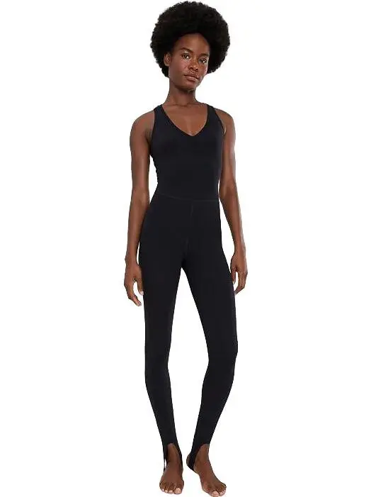 Splits59 Darci Airweight Stirrup Jumpsuit Workout - Black