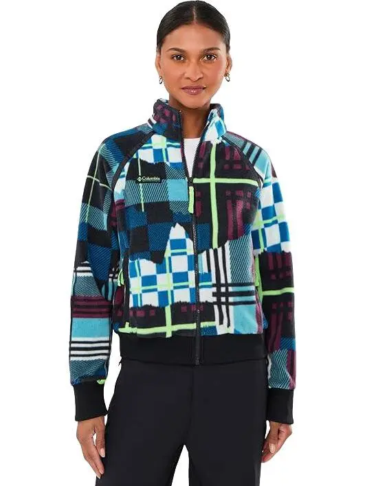 Columbia Bugaboo 1986 Fleece Jacket Jacket - Teal/plaidpatch/black