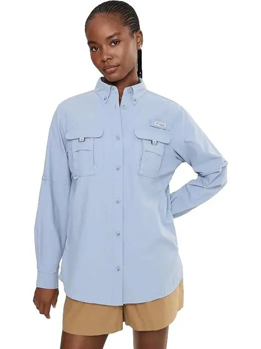 Columbia Pfg Bahama Ii Long Sleeve Clothing - Dockside Blue