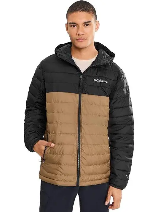 Columbia Powder Lite Ii Hooded Jacket Coat - Delta/black