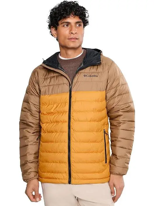 Columbia Powder Lite Ii Hooded Jacket Coat - Squash/delta