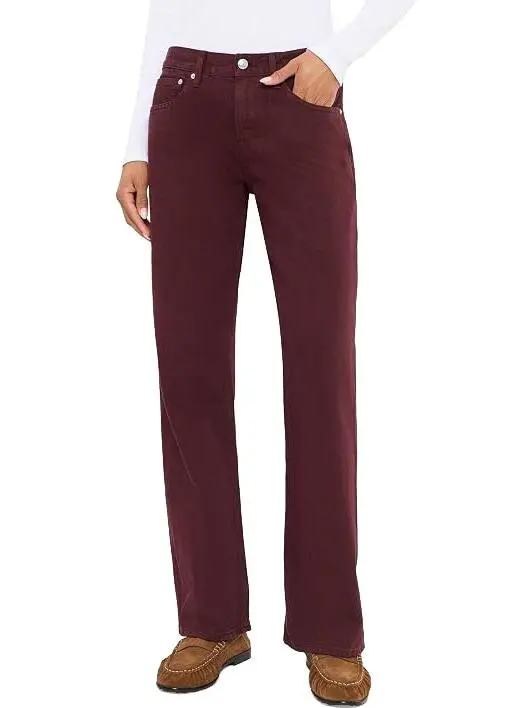 Madewell The Low-rise Loose Jean Jeans - Smoked Claret