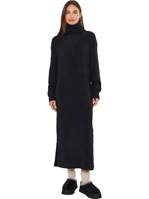 UGG Atlie Turtleneck Rib Dress Dress - Black
