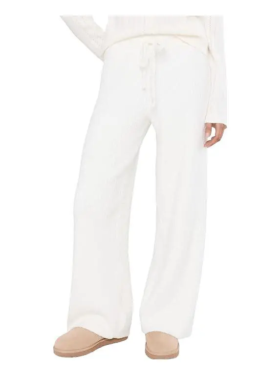 UGG Couria Straight-leg Rib Pants Clothing - Cream