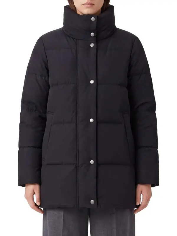 Woolrich Quilted Knee-length Water-repellent Stretch-nylon Down Coat - Black