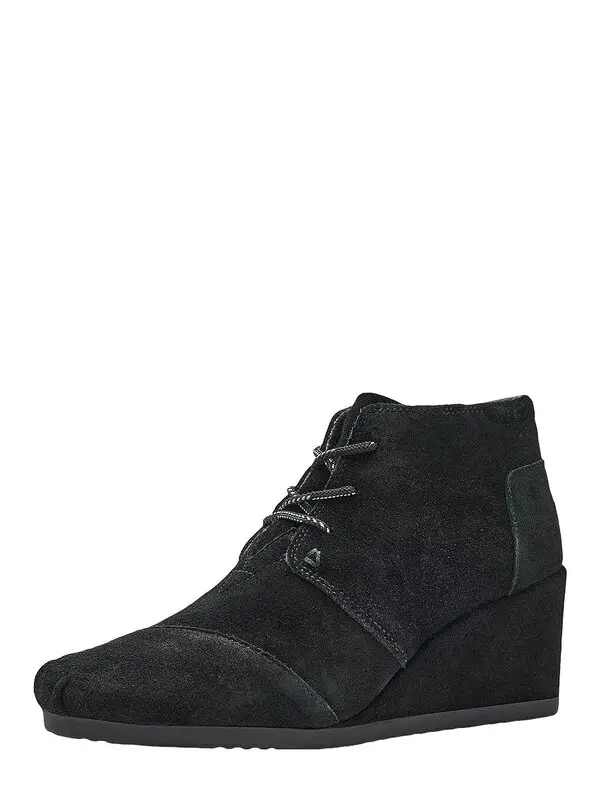 Toms Desert Wedge Wedge Shoes - Black