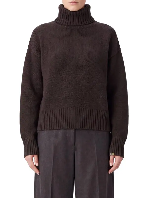 Extreme Cashmere Pure Cashmere Jumper With Dropped Shoulders - Brown
