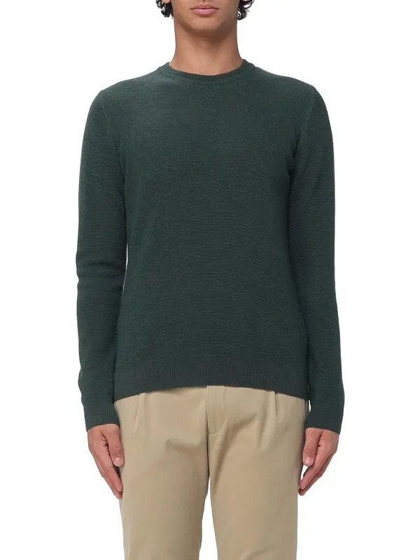 BROOKSFIELD Slim Fit Long-sleeved Crewneck Jumper - Green