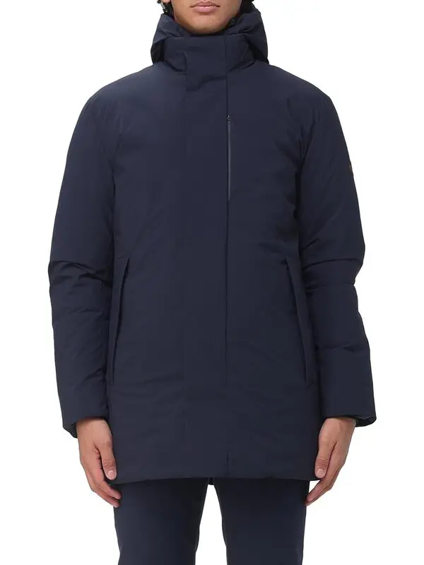 SAVE THE DUCK Short Padded Waterproof Polyester Parka With Hood - Blue