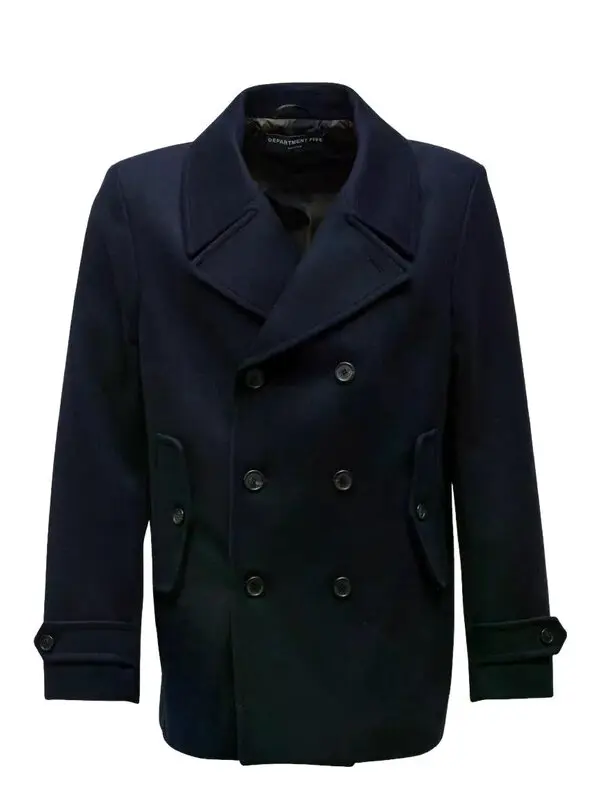 DEPARTMENT 5 Double-breasted Peacoat - Blue