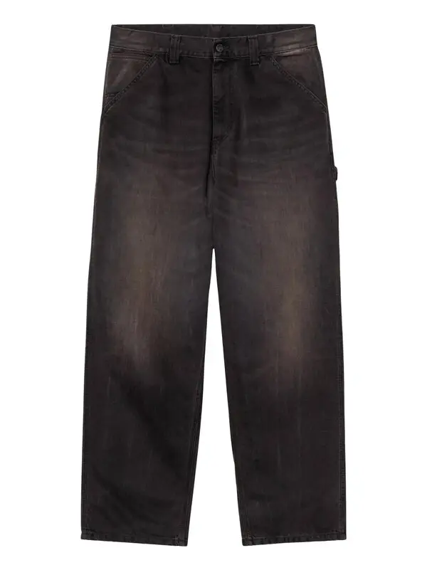 Carhartt Work In Progress Og Single Knee Pants Camano Jeans By - Black