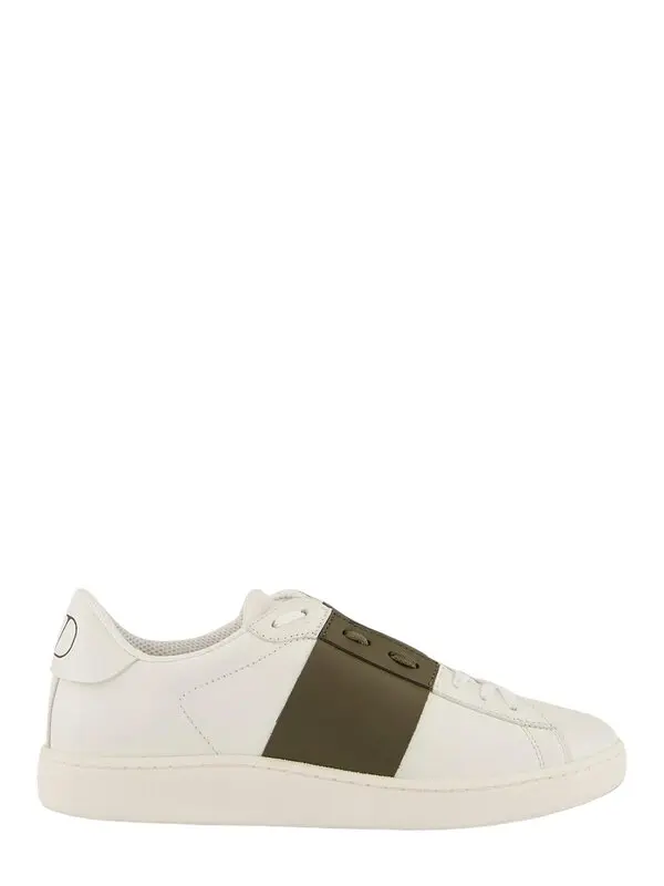 Valentino Garavani Open Royco Leather Sneakers - Green