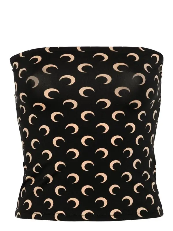 MARINE SERRE Moon Print Top - Black