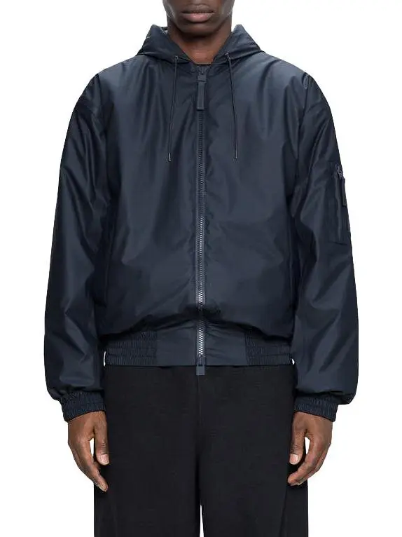 Rains Lohja Insulated Bomber Jacket - Navy