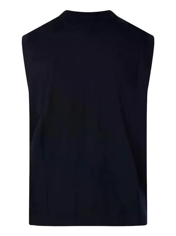ORIGINAL VINTAGE Prince Sleeveless Sweater - Blue