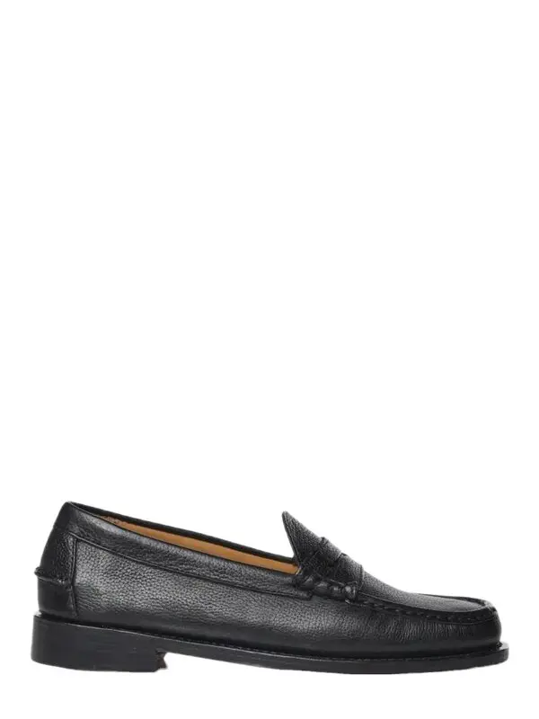SEBAGO Ravenna Grainy Leather Loafers - Black