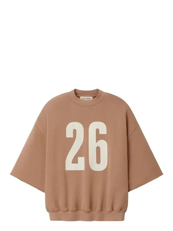 Fear Of God 3/4 Sleeve Crewneck - Washed Ginger