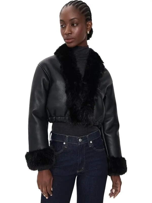 Blanknyc Smooth Talker Faux Leather Jacket - Black