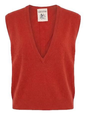 SEMICOUTURE Sweater Size Virgin Wool, Cashmere - Red