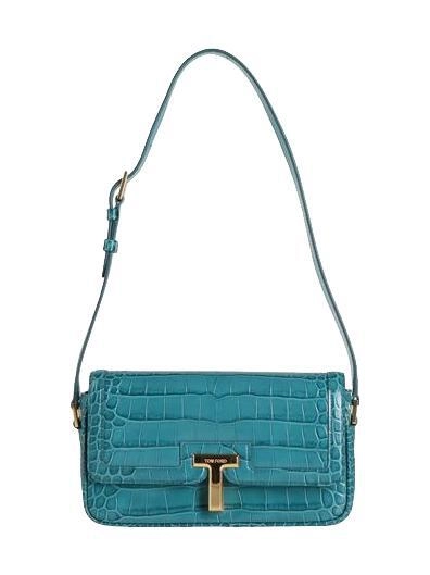 TOM FORD Shoulder Bag Deep Teal Leather - Green