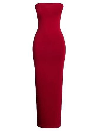 Wolford Maxi Dress Burgundy Size Polyamide, Elastane - Red